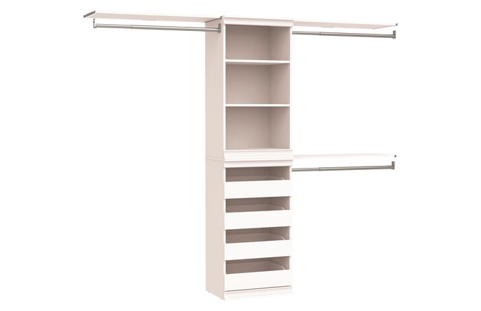 Shelf, Drawer, Three Top Shelf & Rod Kit | Home by AMES