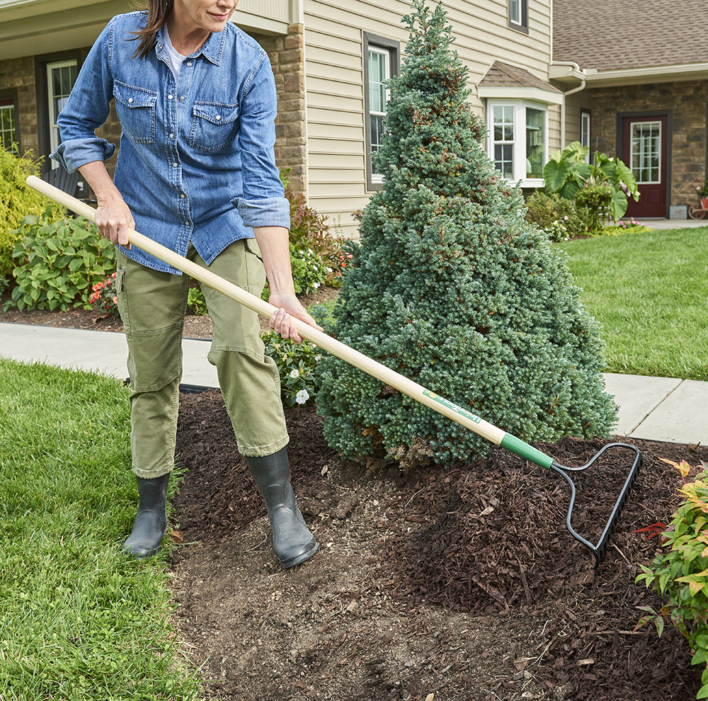 Long Wood Handle Garden Rake | Home by AMES