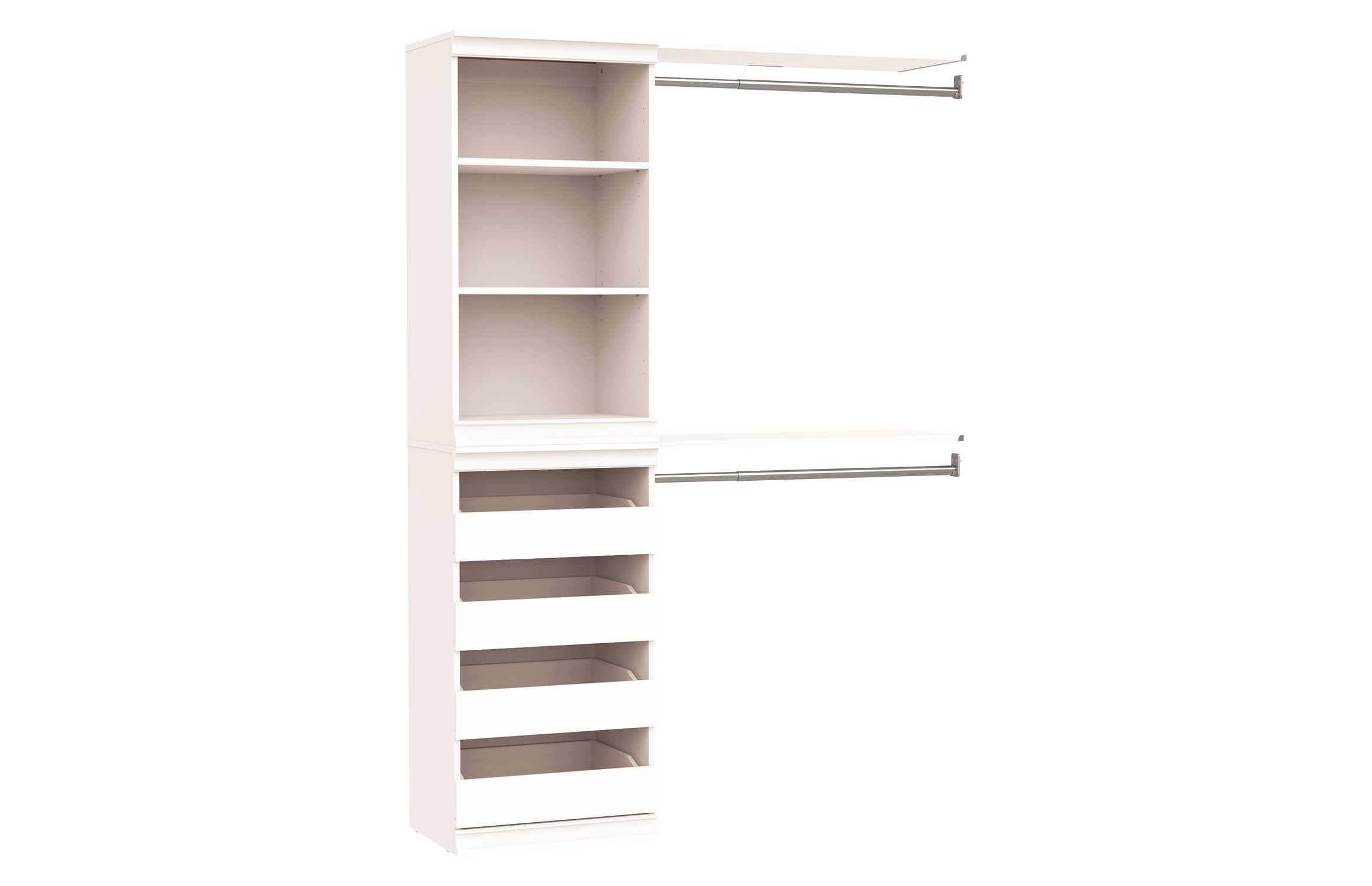 Shelf, Drawer, Two Top Shelf & Rod Kit | Home by AMES