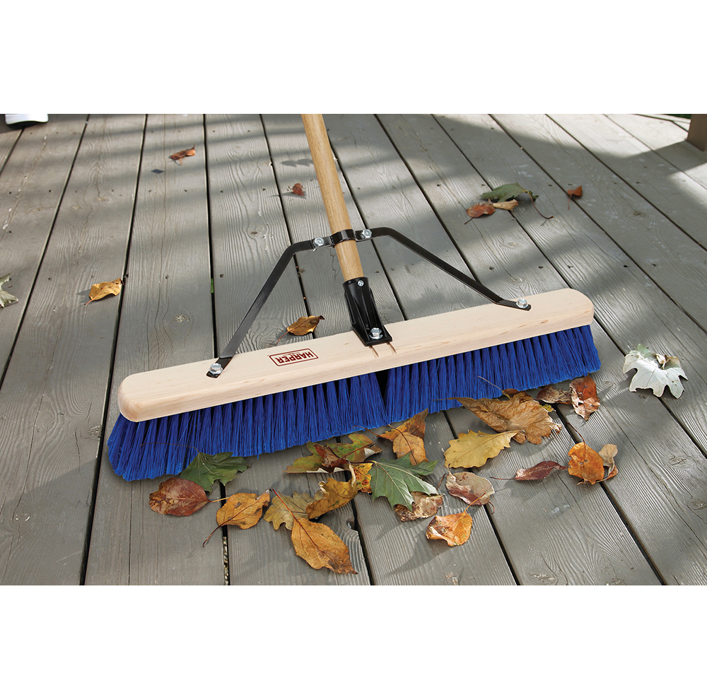 24 IN All-Purpose Broom With Bolt-On Connector and Brace | Home by AMES