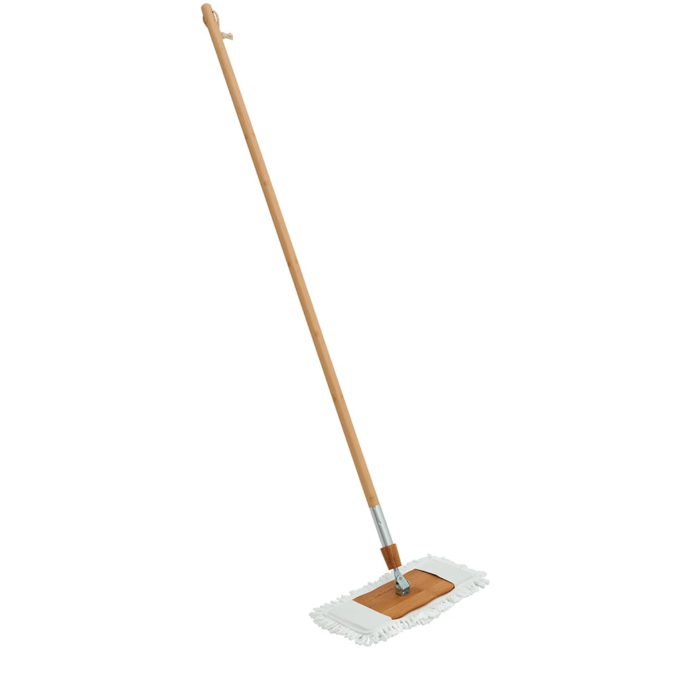 Bamboo Household Floor Duster with Wrap Around Head Design Includes 1 ...