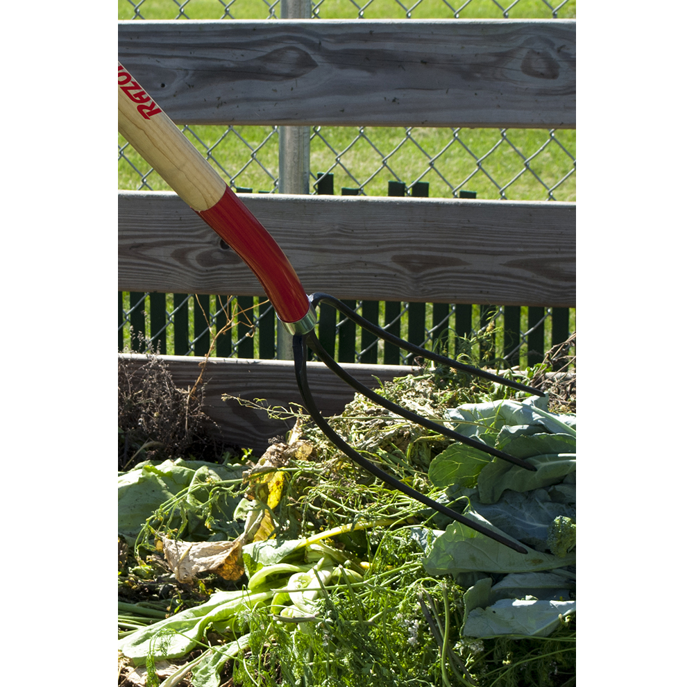 3 Tine Hay Fork, Forged, with Wood Handle | Home by AMES