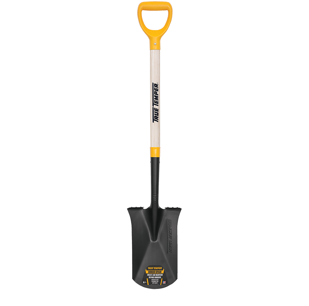 Border Spade with Comfort Step and D-Grip on Hardwood Handle | Home by AMES