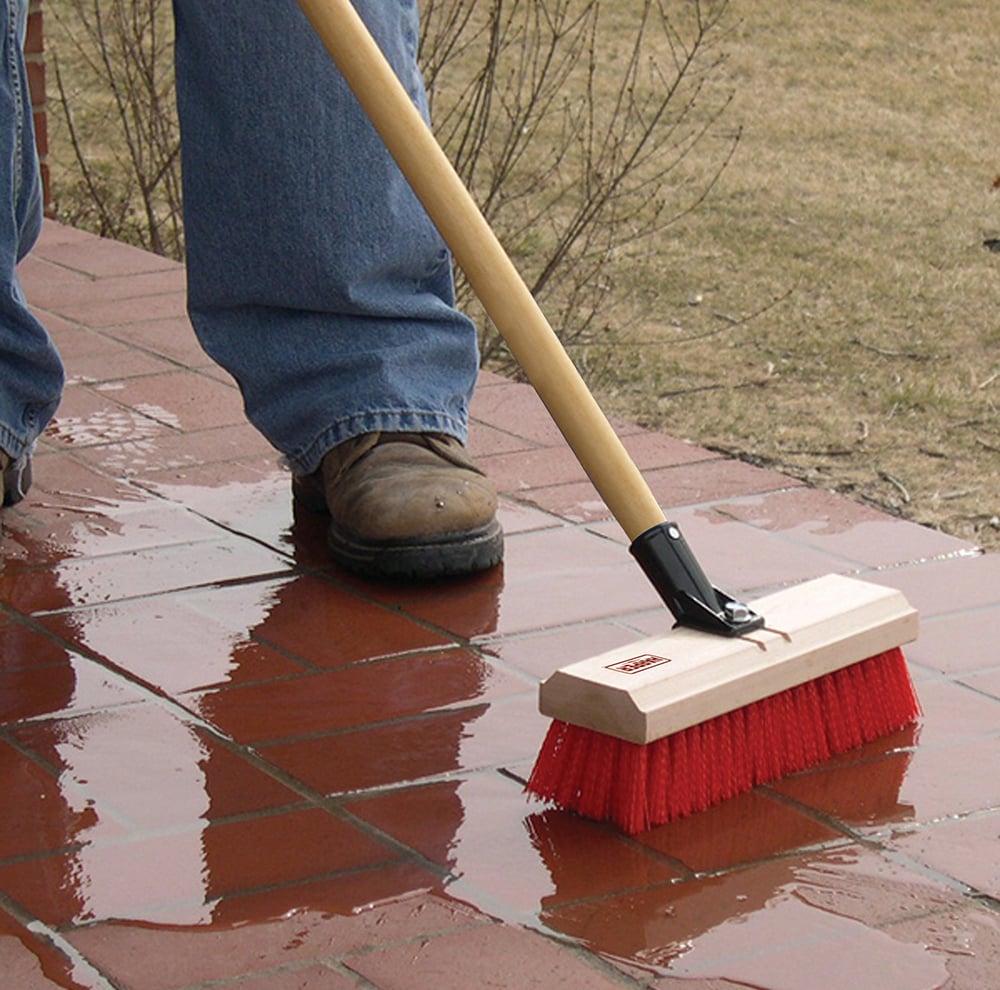 12 Heavy Duty Deck Brush with Handle | Home by AMES