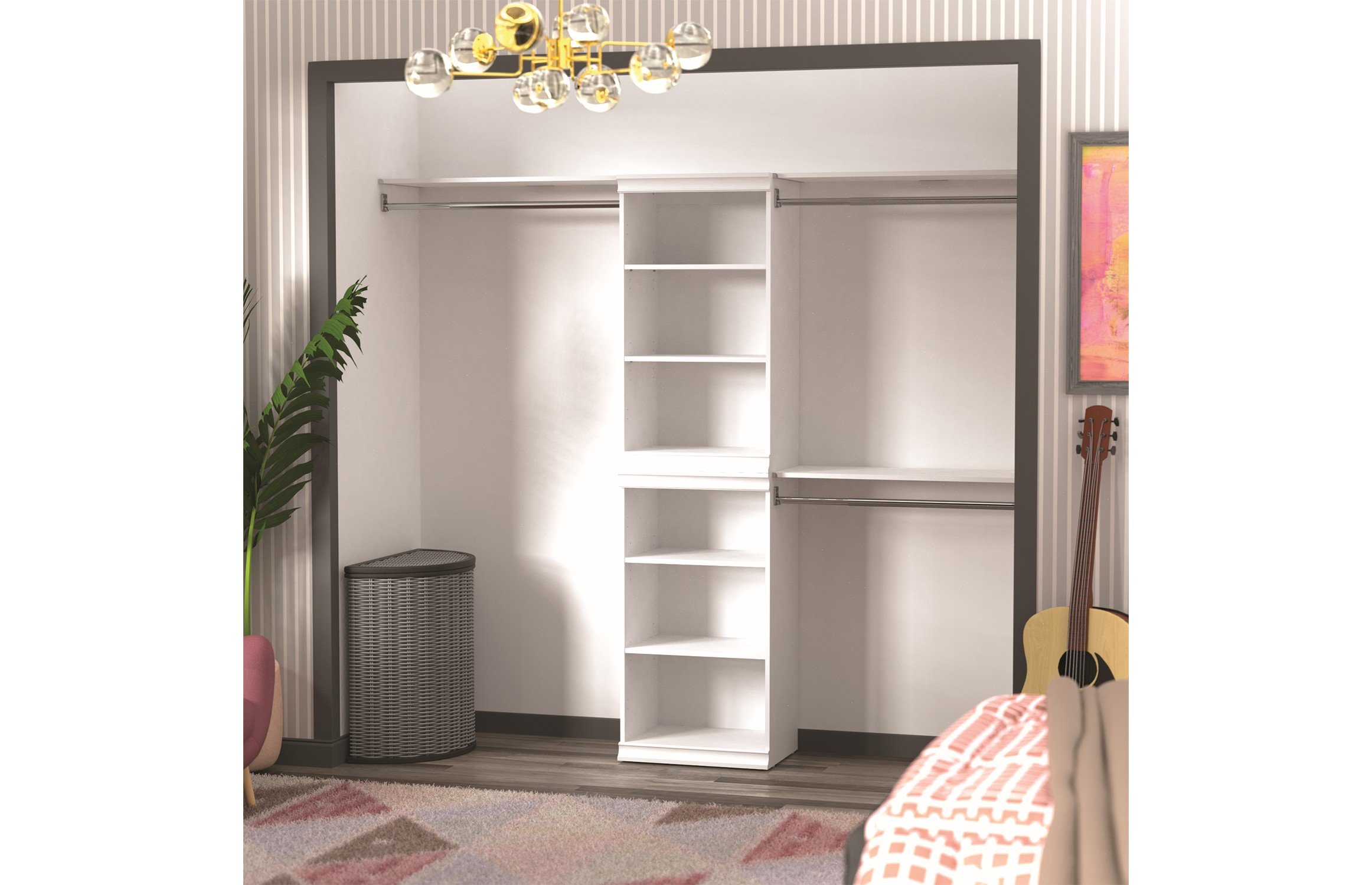 Two Shelf and Three Top Shelf & Rod Kit | Home by AMES