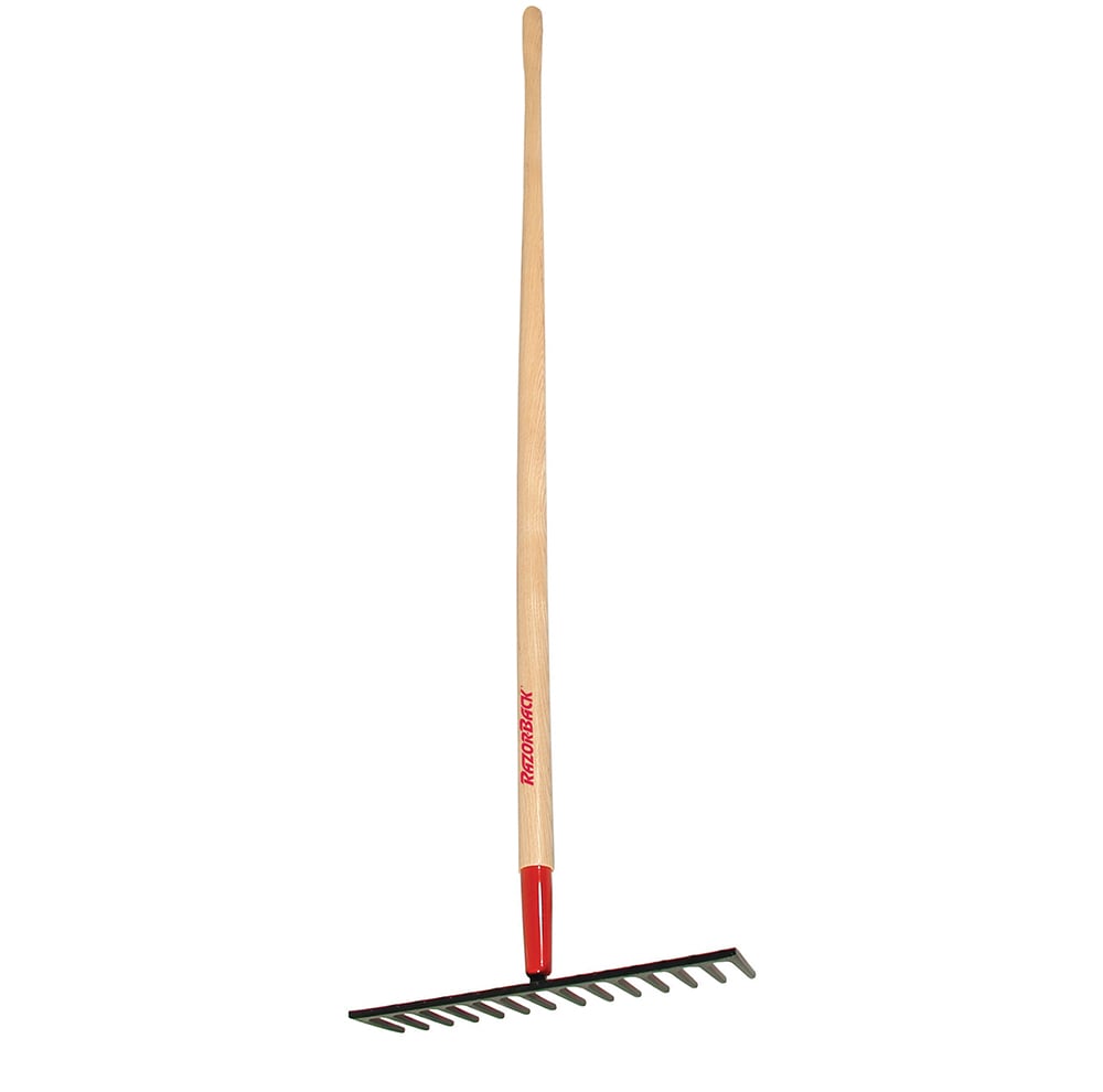 14 Tine Road Rake, Forged, with Wood Handle | Home by AMES