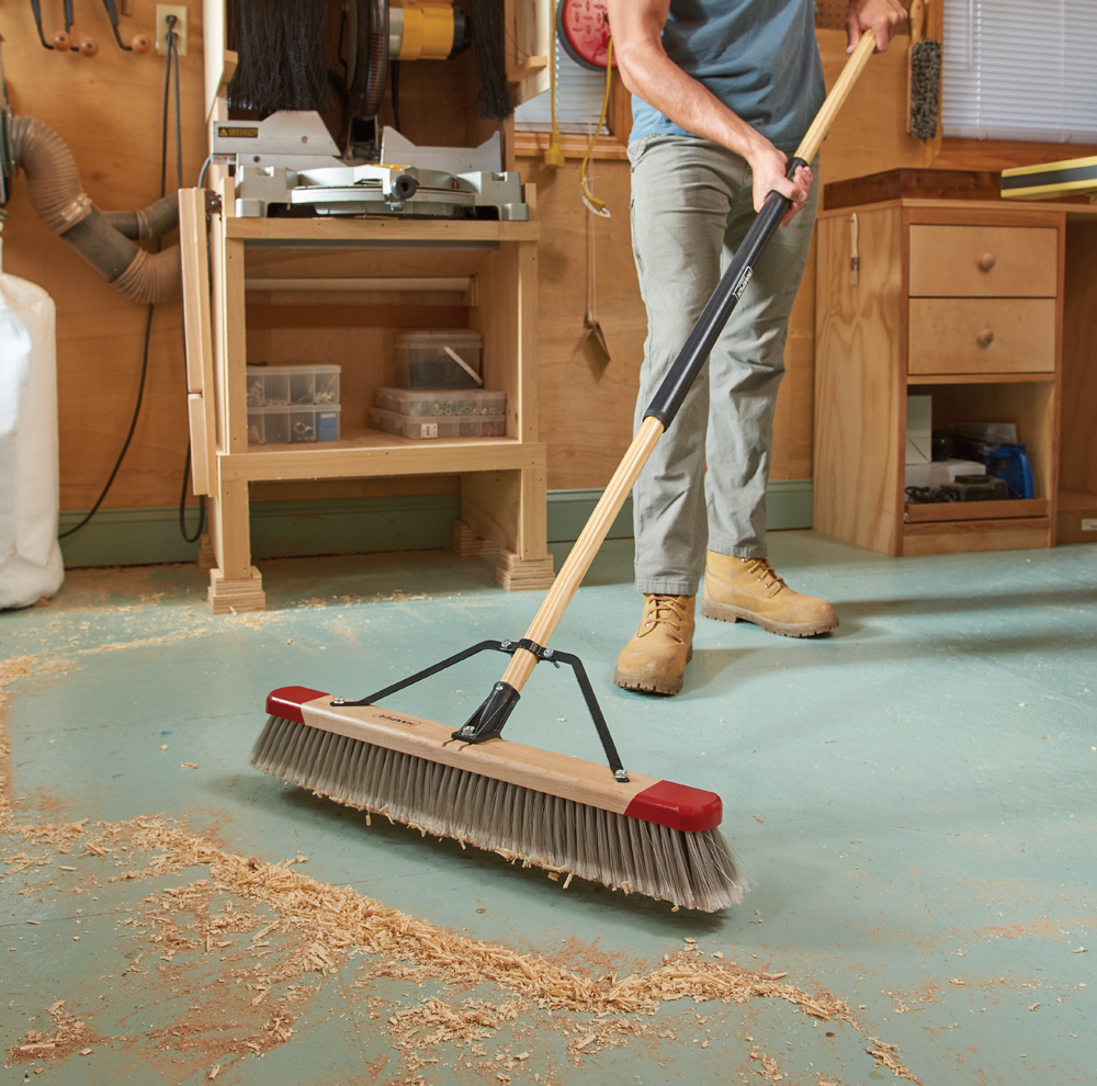 24 IN Premium Indoor Smooth Surface Push Broom | Home by AMES
