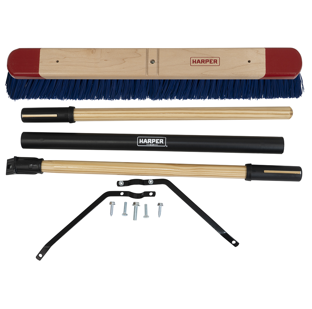 24 IN Premium Red-End RoughSurface Push Broom | Home by AMES