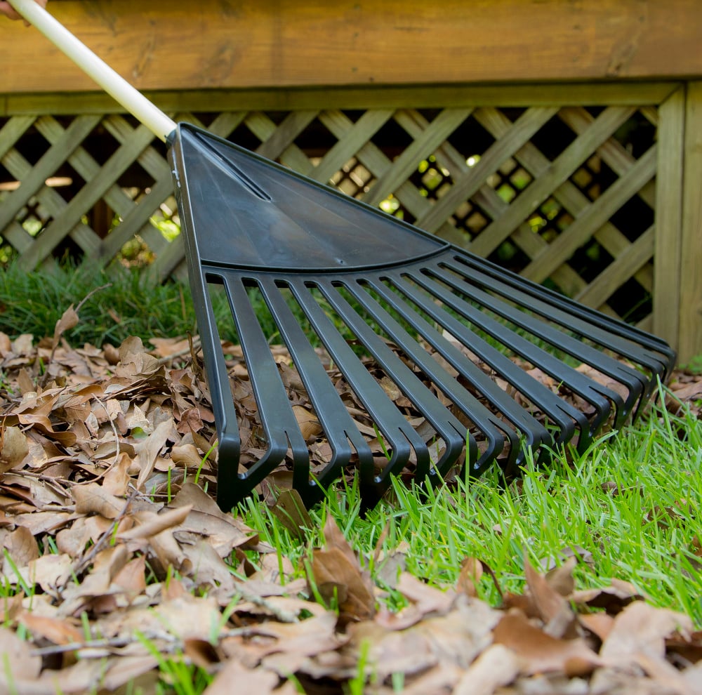 24 Inch Clog Free Poly Leaf Rake | Home by AMES