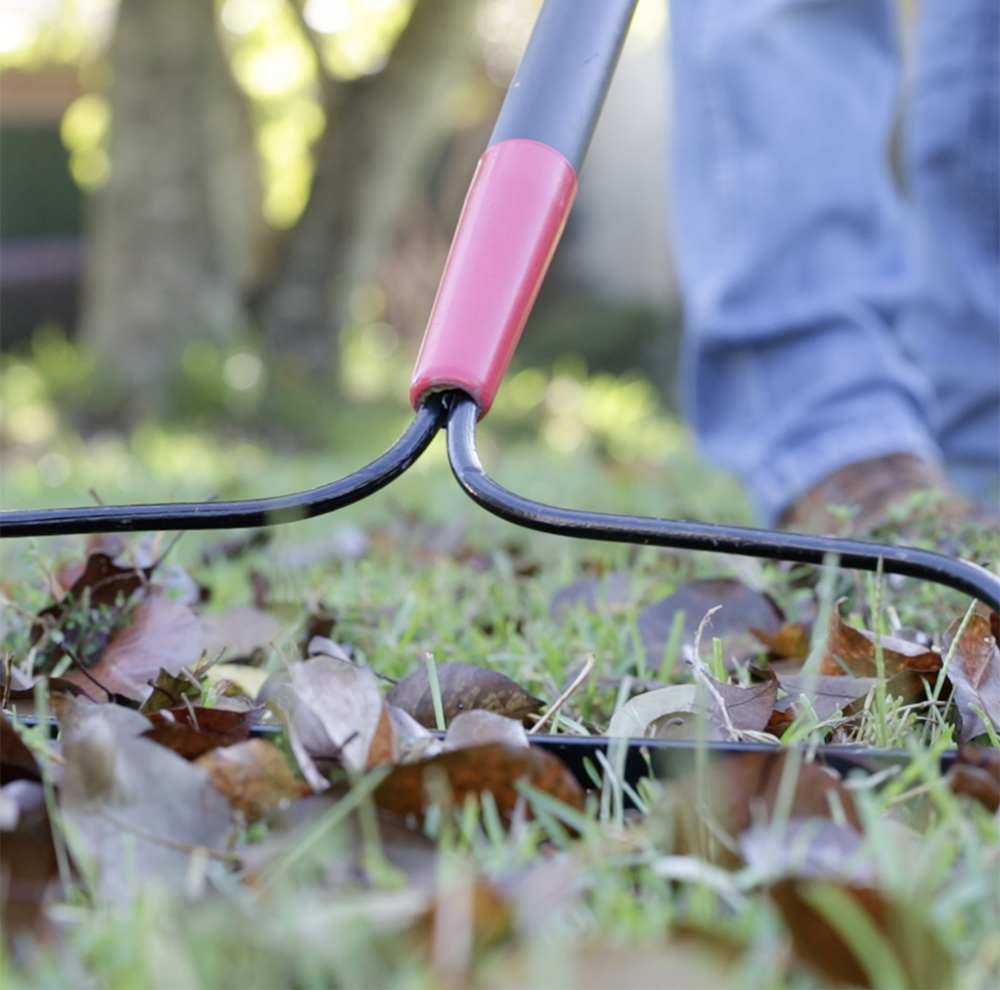 15 Tine Bow Rake, Forged, Fiberglass Handle with Mid-Grip and Cushion ...