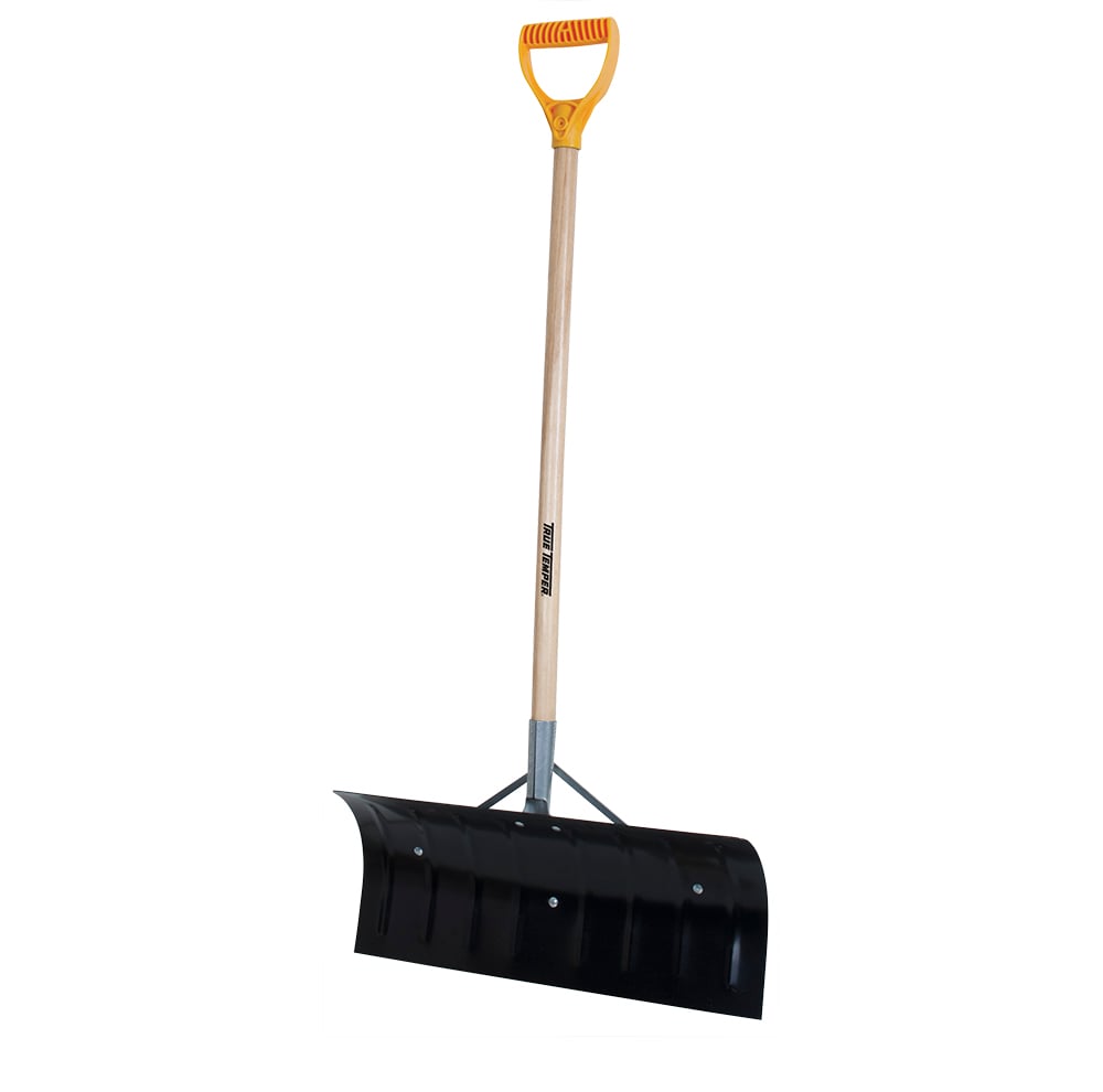 24 Inch Steel Snow Pusher with D-Grip | Home by AMES