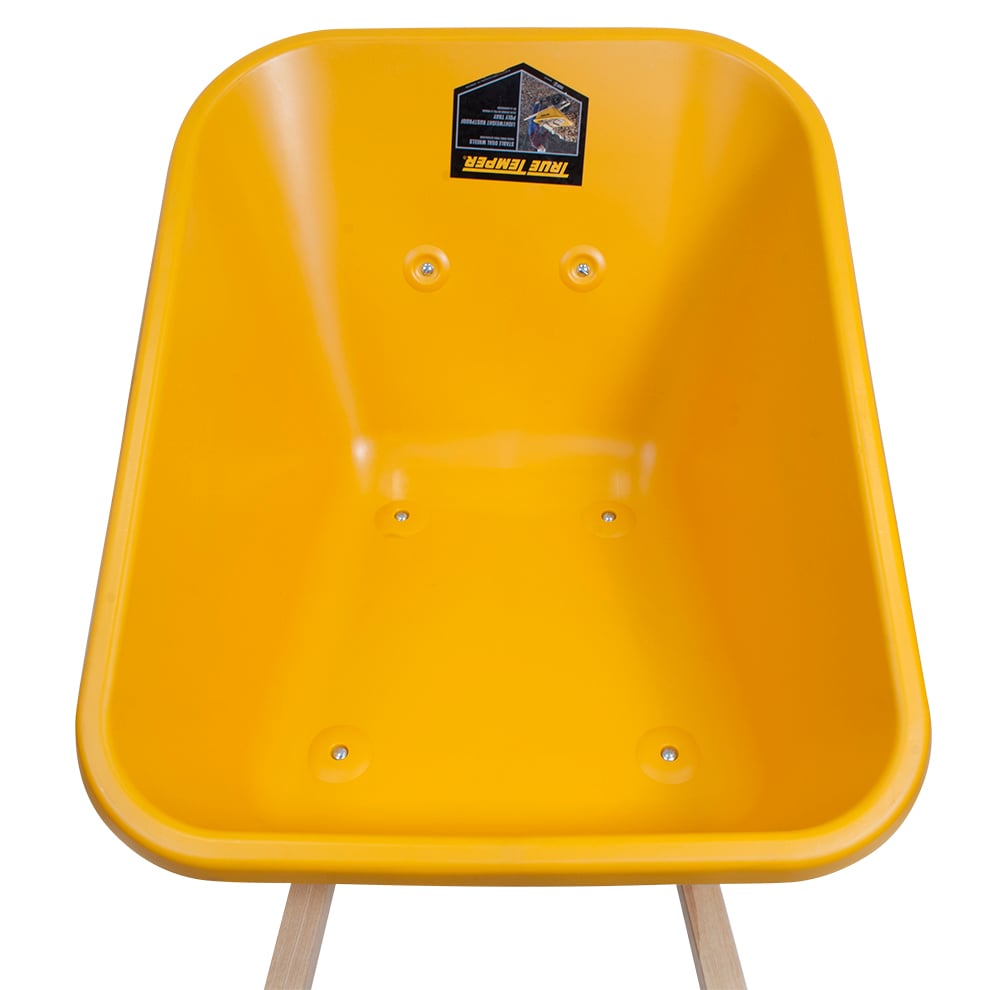 8 Cubic Foot Poly Wheelbarrow with Dual Wheels | Home by AMES