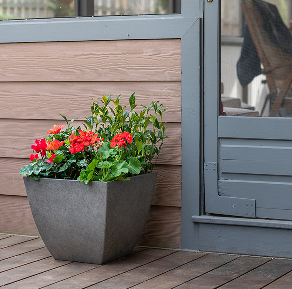 16" Newland Square Low Planter | Home by AMES