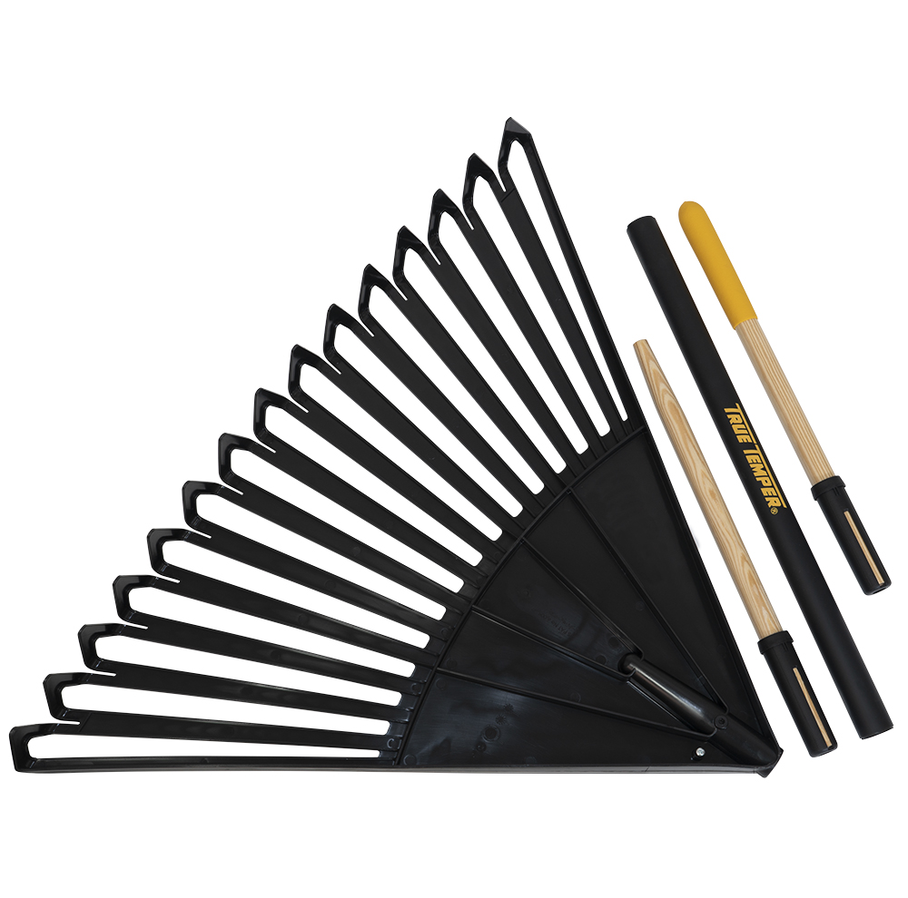 30" Poly Clog Free Leaf Rake | Home by AMES