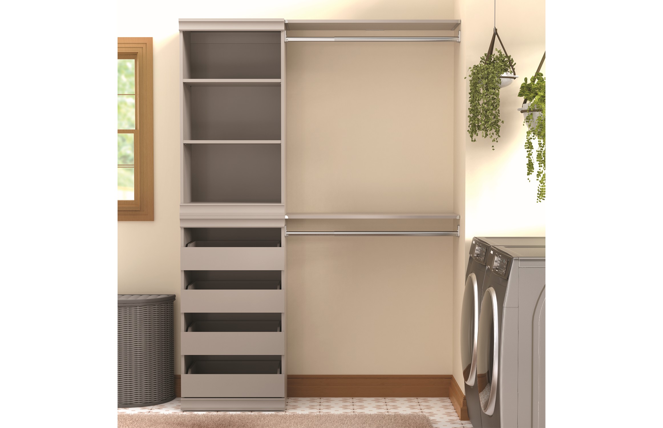 Shelf, Drawer, Two Top Shelf & Rod Kit | Home by AMES