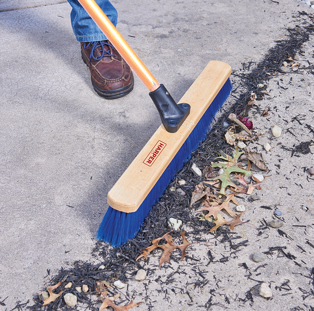 24 IN All-Purpose Push Broom With Unbreakable Connector | Home by AMES