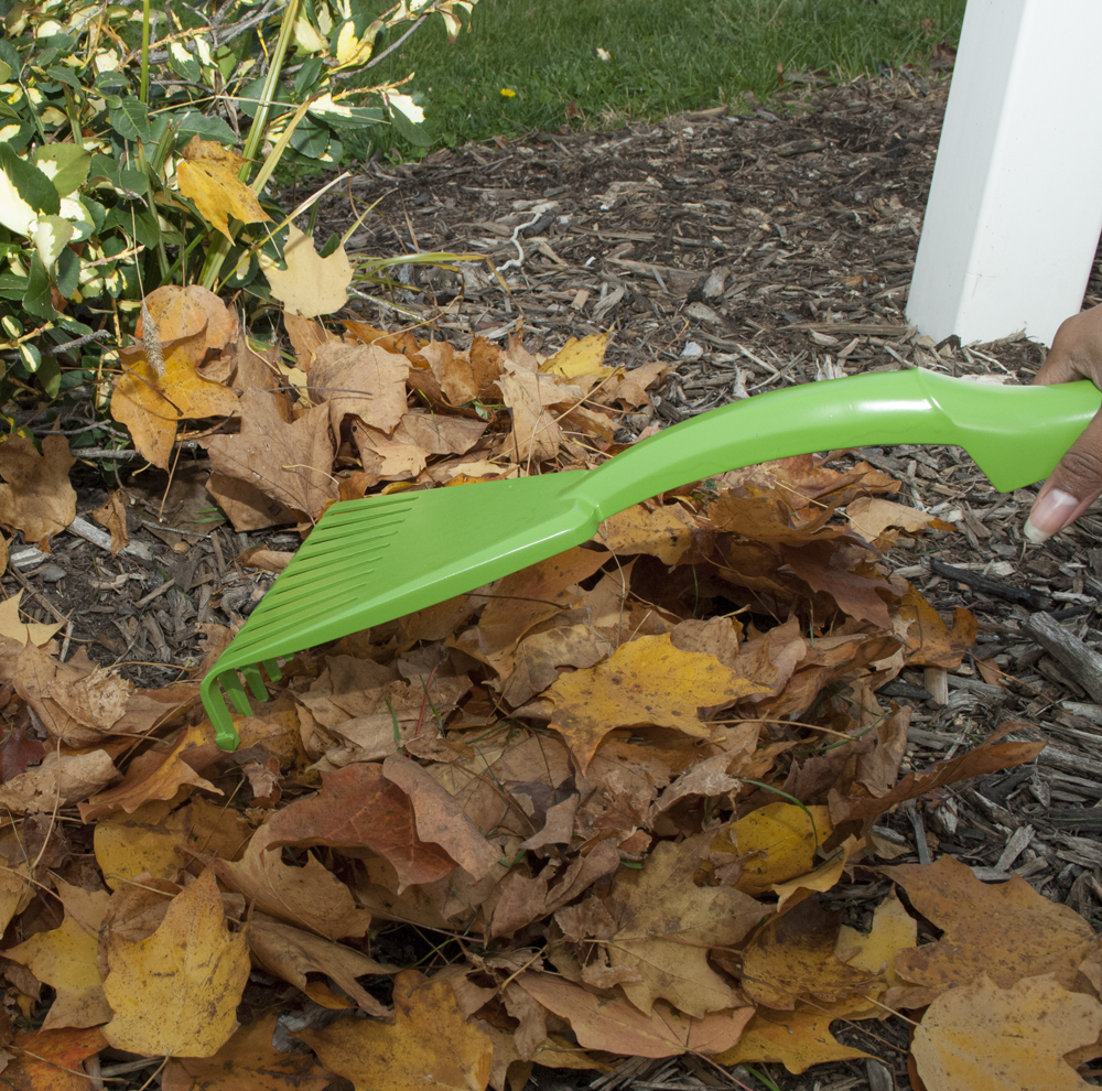 26 in. Dual Tine Poly Leaf Rake with Hand Rake | Home by AMES