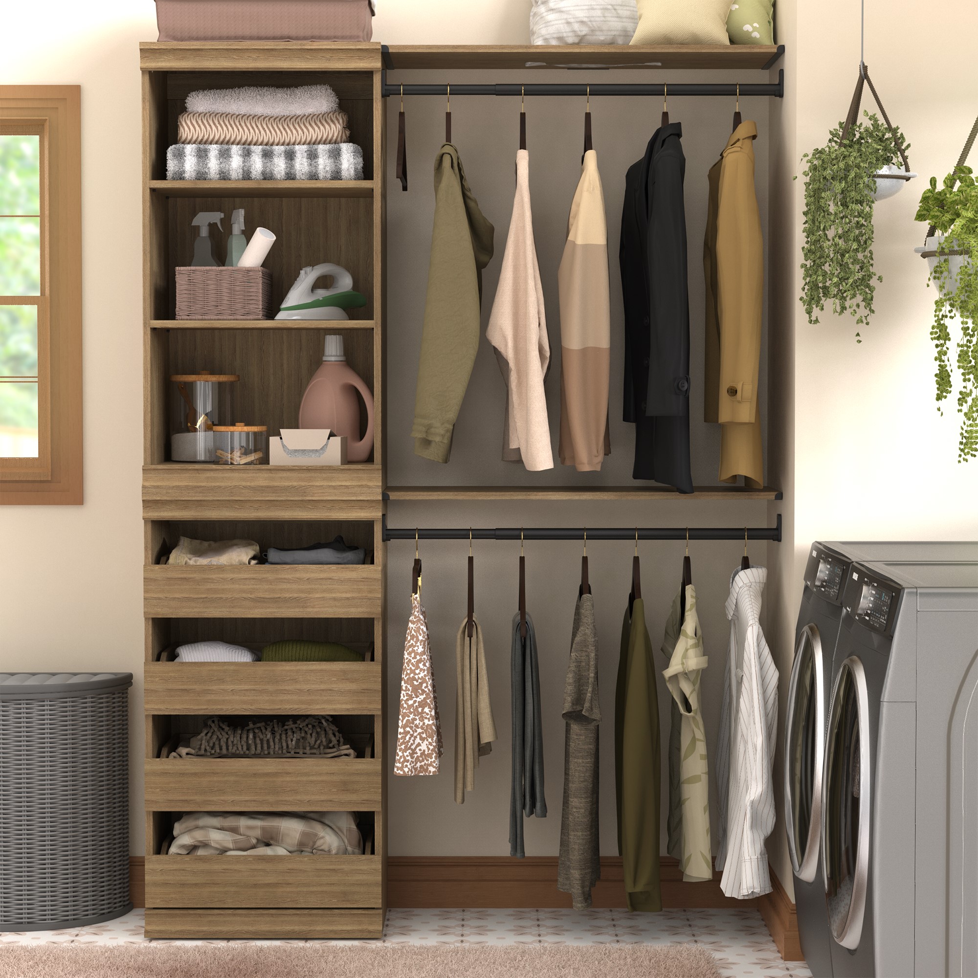 Shelf, Drawer & Two Hang Rod Kit | Home by AMES