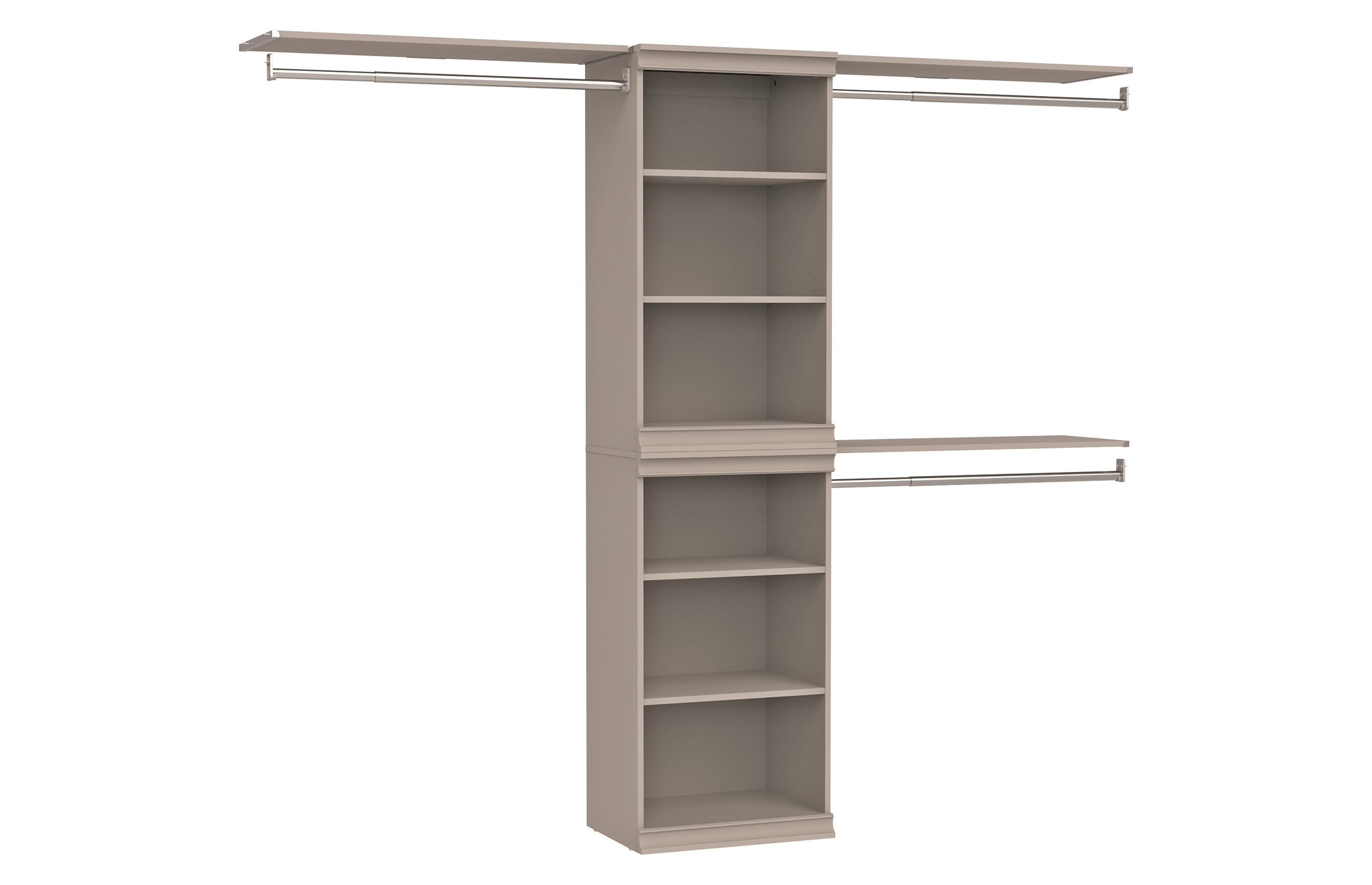 Two Shelf and Three Top Shelf & Rod Kit | Home by AMES