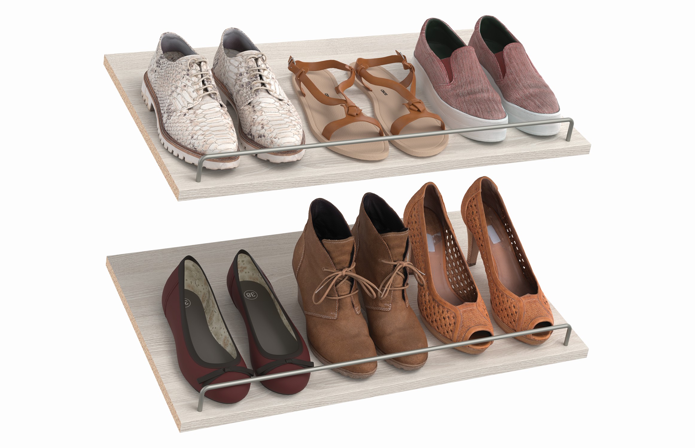 BRIGHTWOOD 25 IN ANGLED SHOE SHELF | Home by AMES
