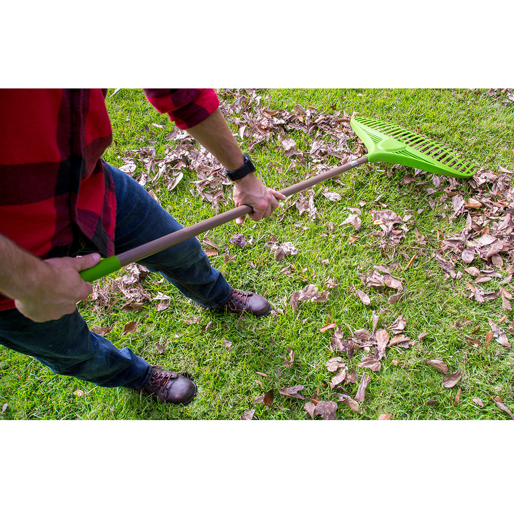 Steel Handle 26 in. Poly Leaf Rake | Home by AMES
