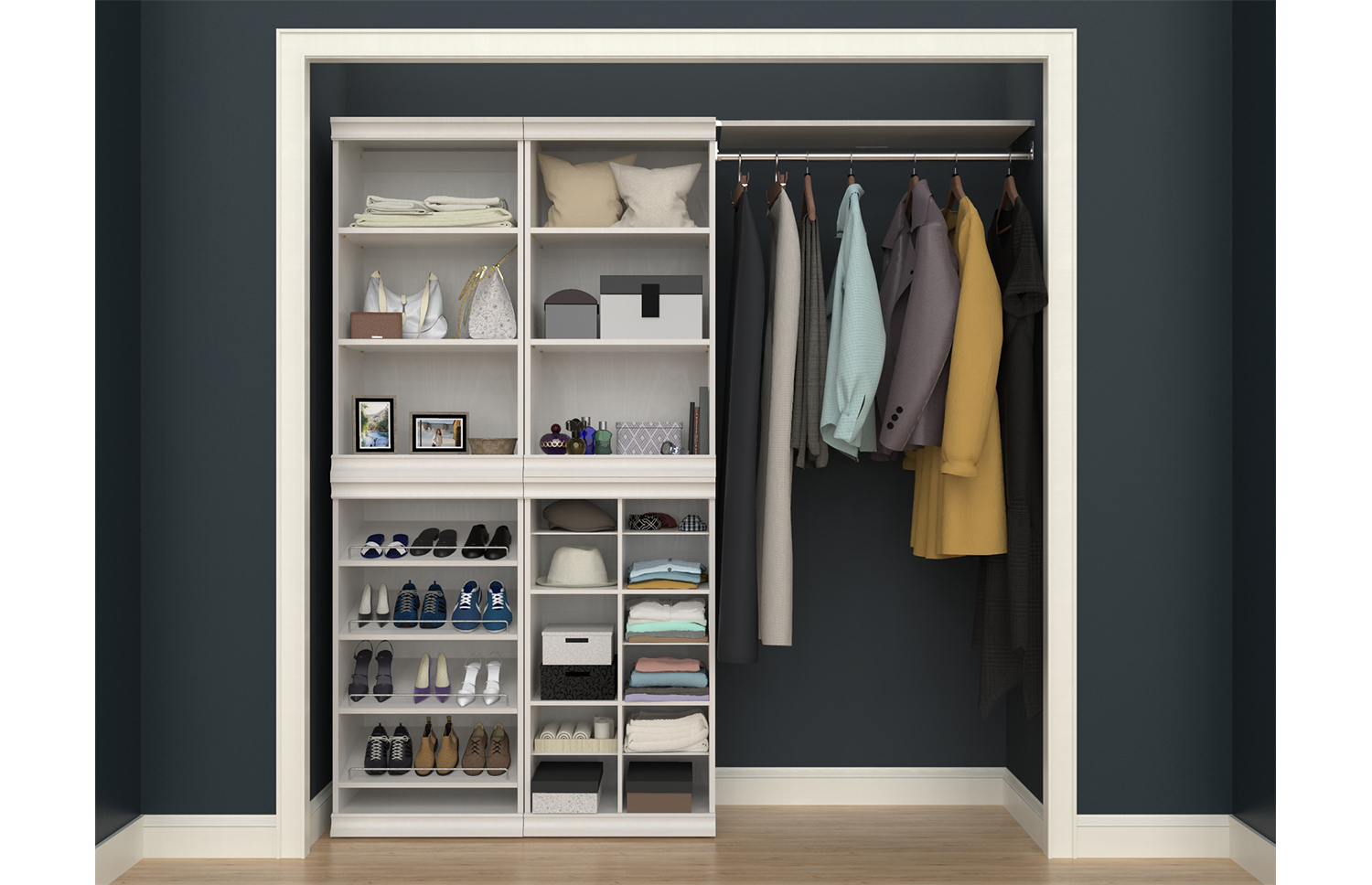 Modular Closet DIVIDED MULTI-COMPARTMENT UNIT | Home by AMES