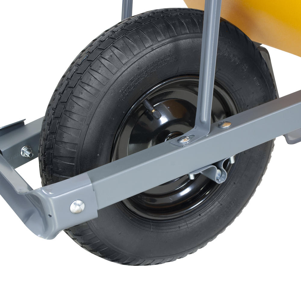 6 Cubic Foot Poly Wheelbarrow with Total Control Handles | Home by AMES