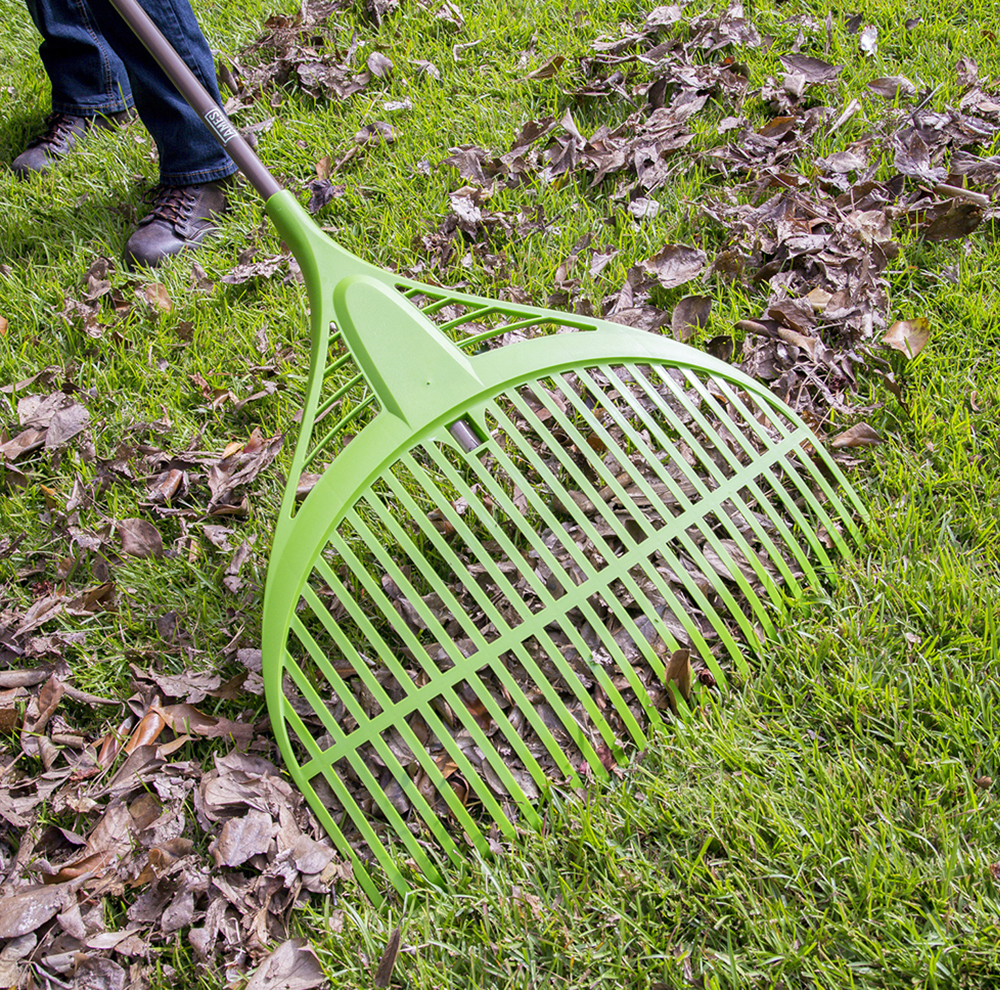 Steel Handle 26 in. Poly Leaf Rake | Home by AMES