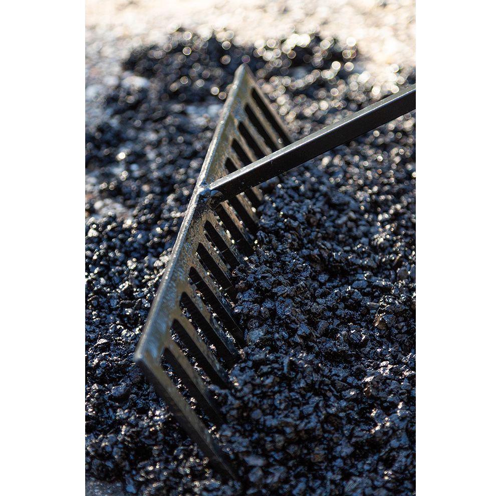 14 Tine Asphalt Rake, Forged, with Wood Handle | Home by AMES