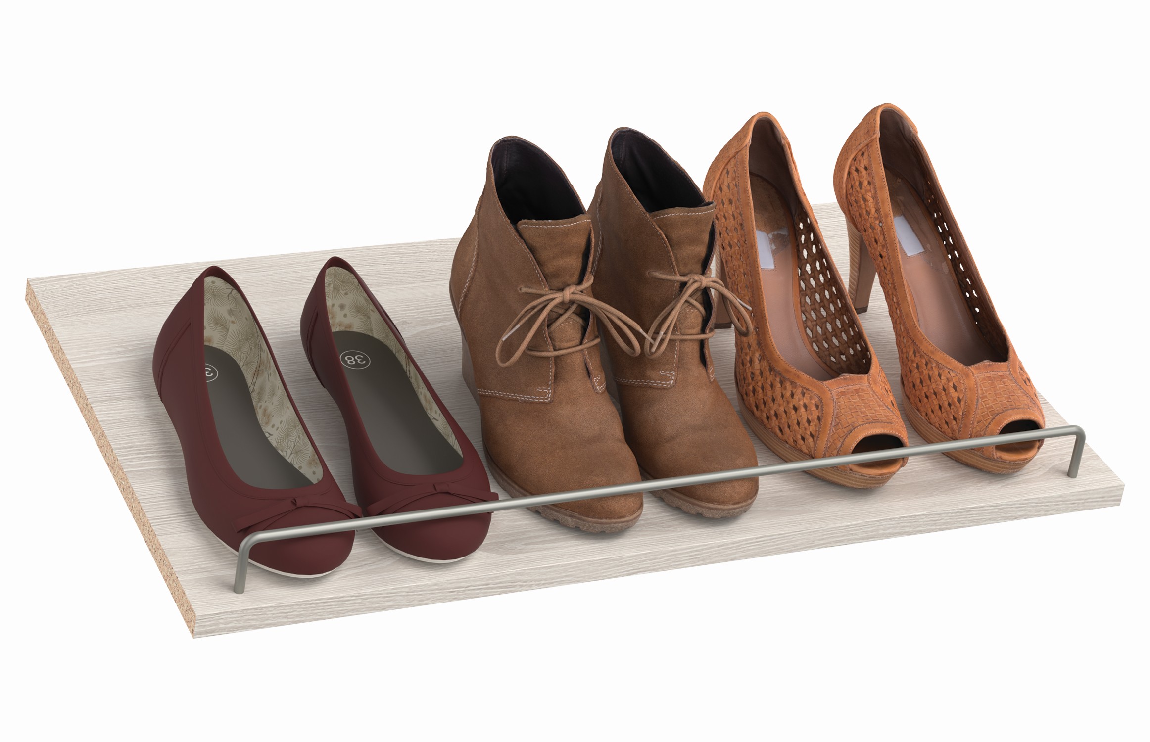 BRIGHTWOOD 25 IN ANGLED SHOE SHELF | Home by AMES