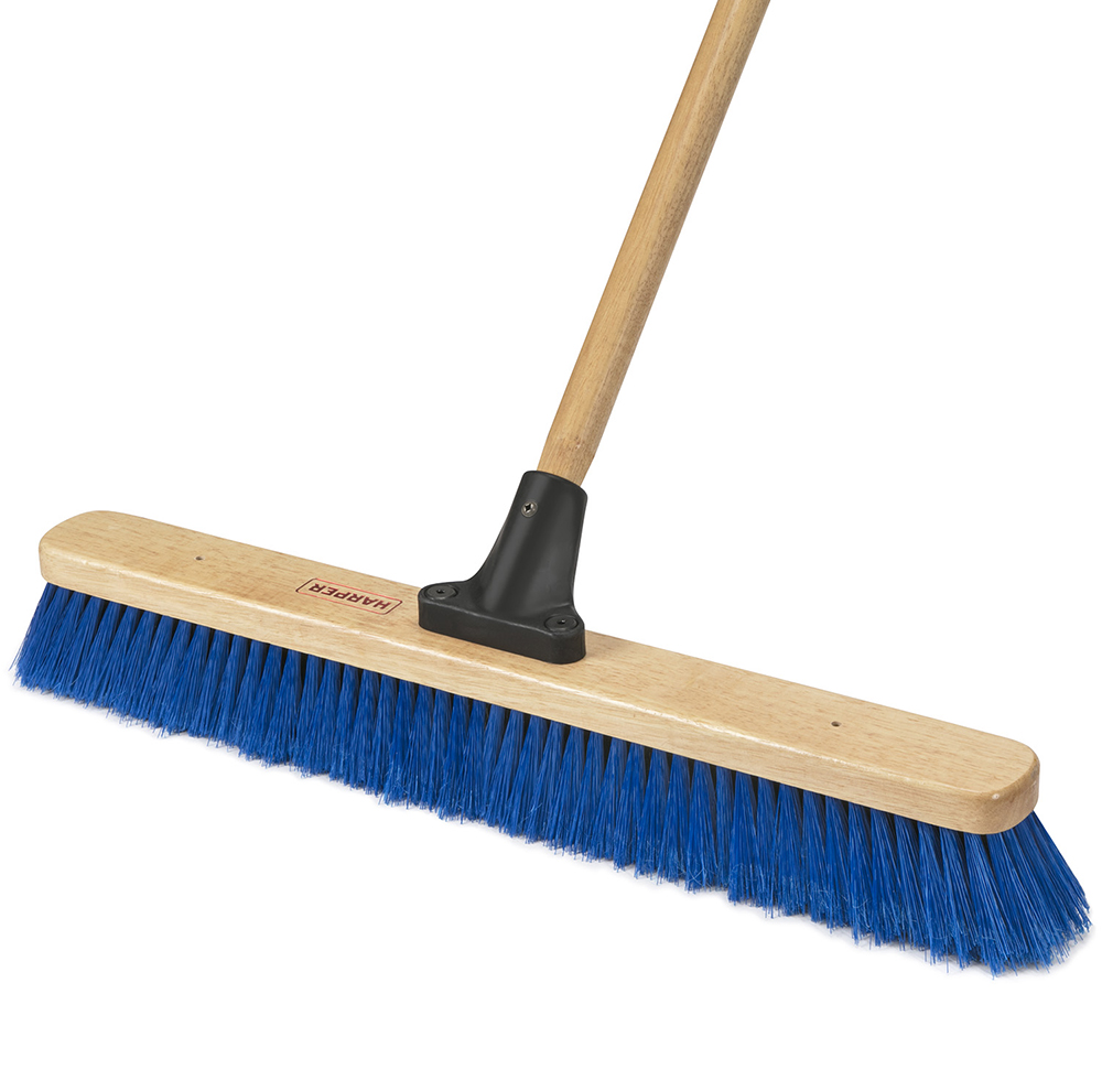 24 IN All-Purpose Push Broom With Unbreakable Connector | Home by AMES